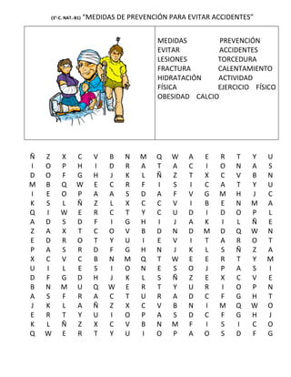 Sopa de letras 3° | DOC