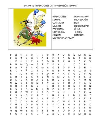 Sopa De Letras De Enfermedades