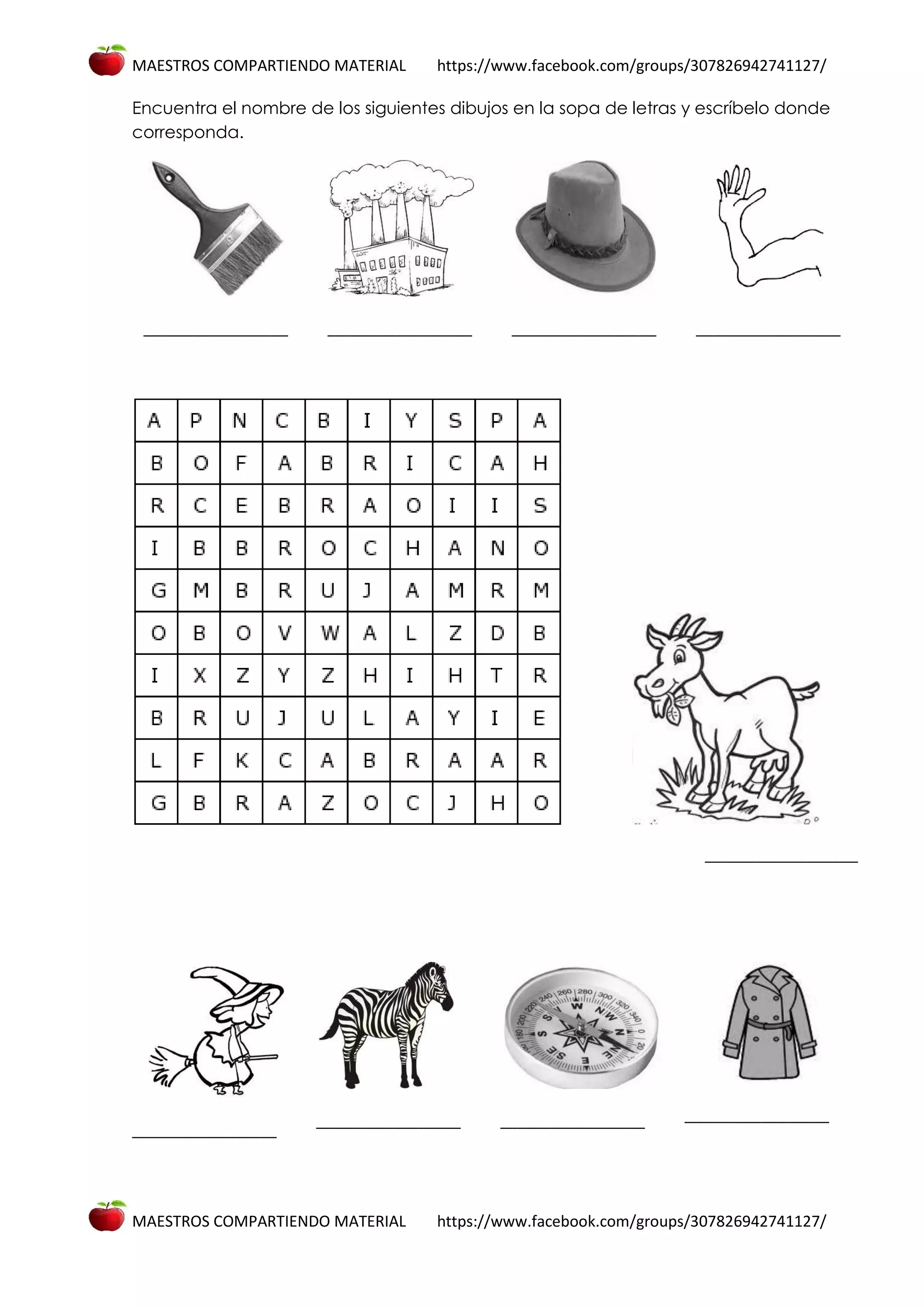 Sopa de letras de silabas trabadas | PDF