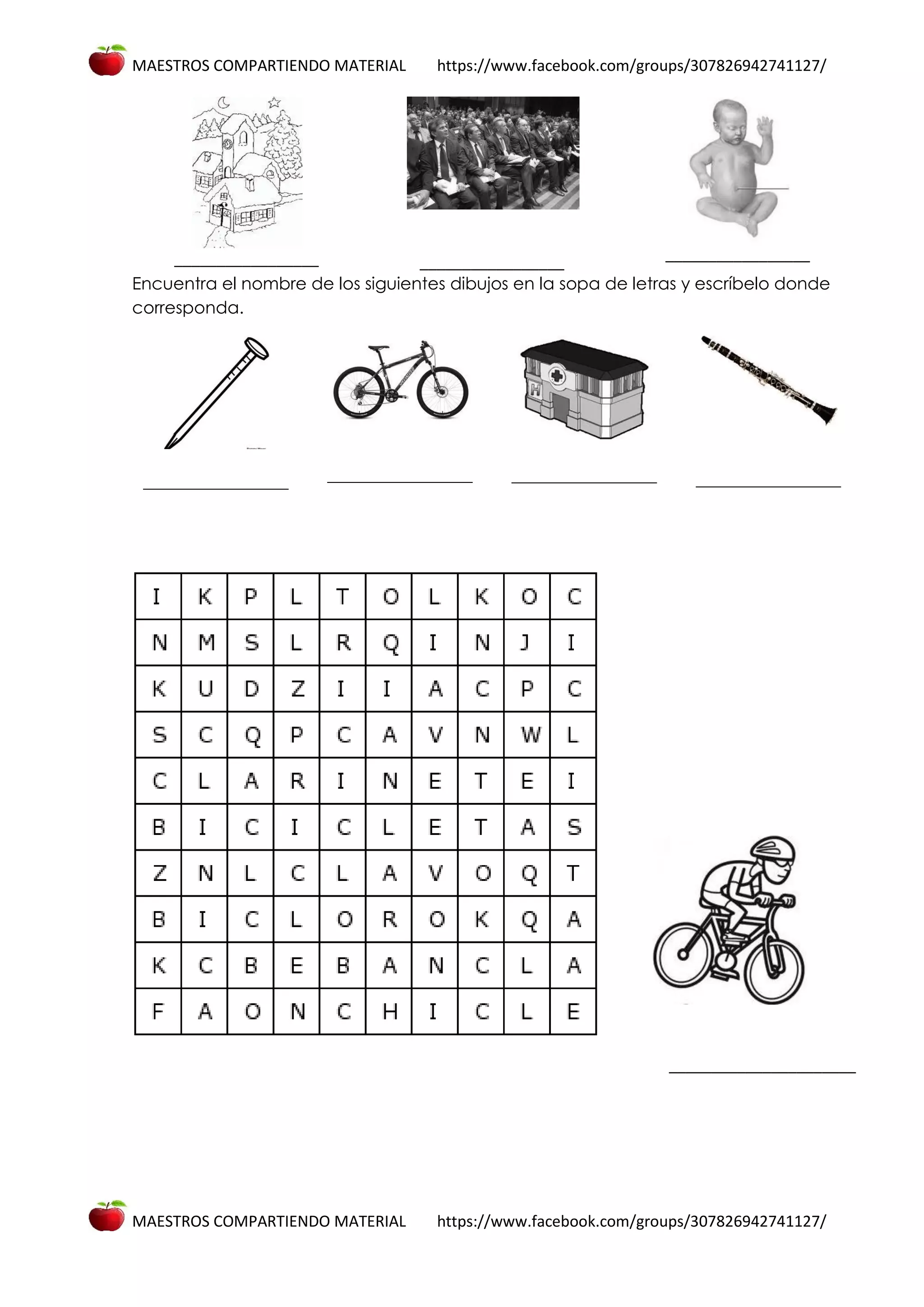Sopa de letras de silabas trabadas | PDF