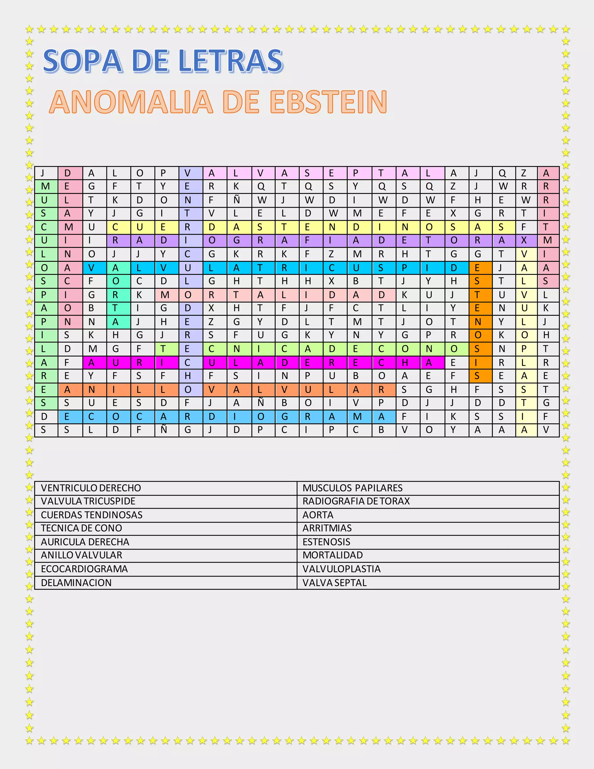 Sopa de letras resuelta | PDF