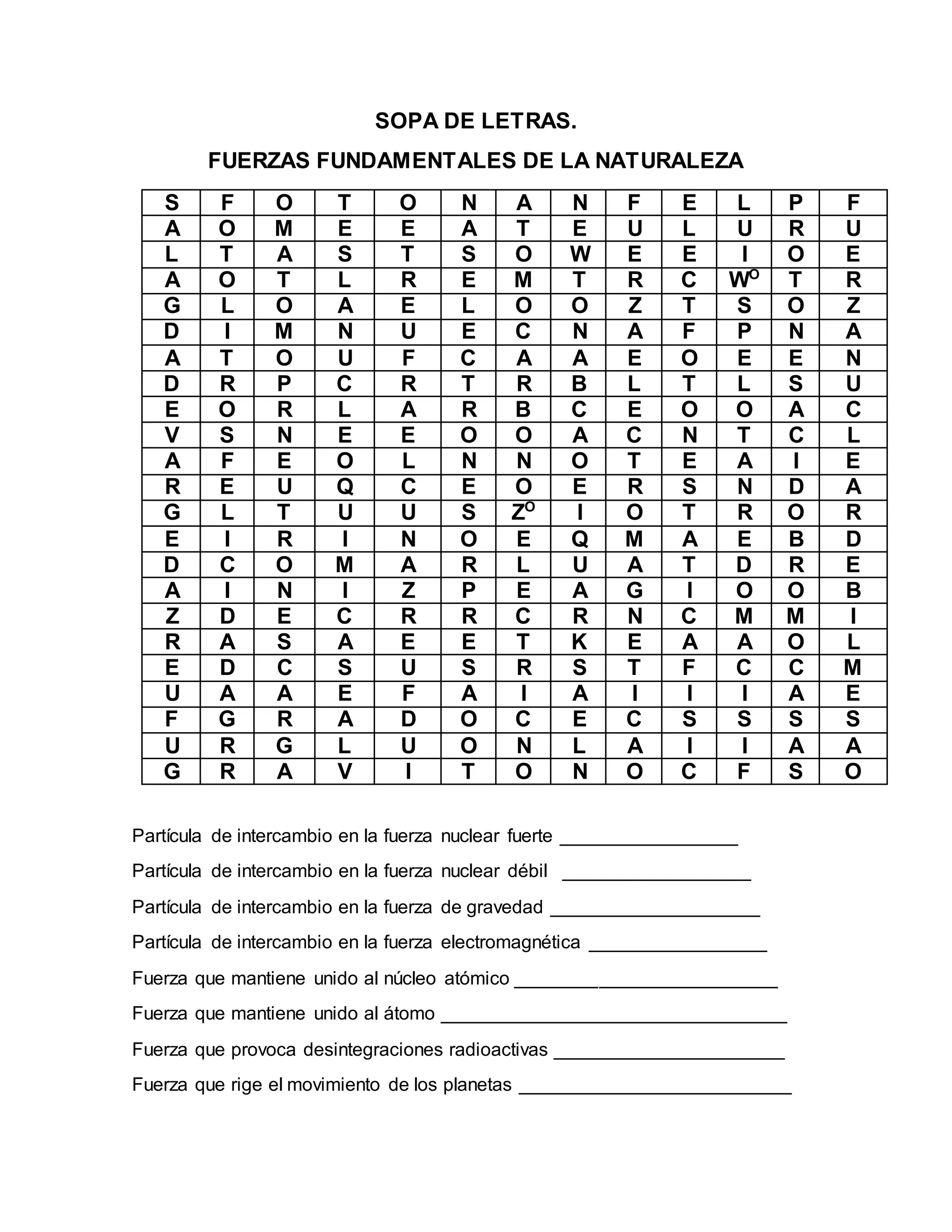 Sopa de letras tc 2 fisica moderna | DOCX