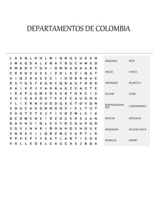 Ciencia sociales sopa de letra para niños | DOCX