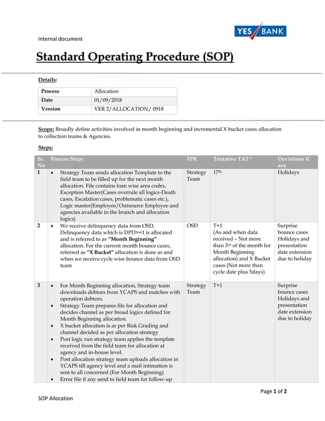 Sop allocation version 2 | PDF | Technology & Computing