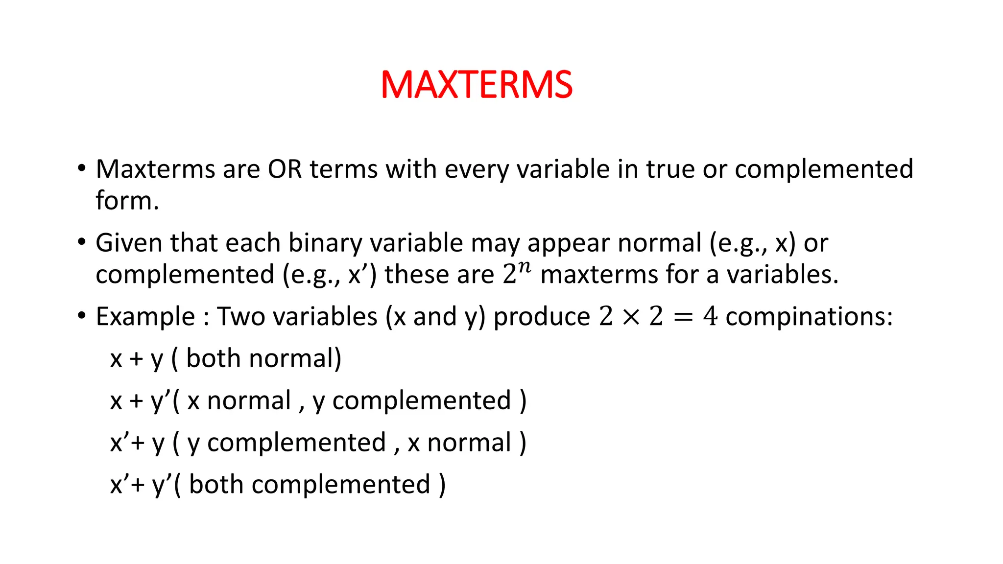 SUM OF PRODUCT AND PRODUCT OF SUM FORM .pptx