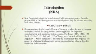 New Drug Application In India and US. | PPT