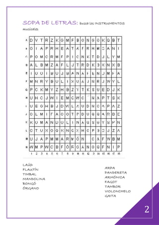 Sopas de letras_musicales | PDF