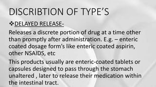 Modified release drug made by Md.Shajaet | PPTX