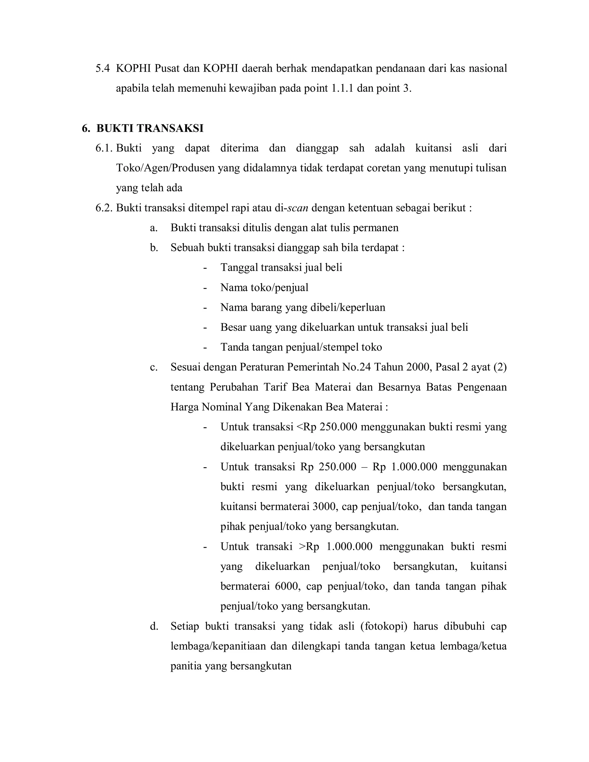 Sop bendahara 2015 | PDF