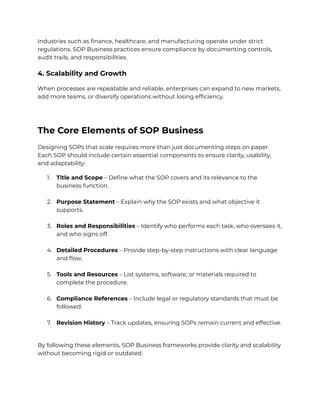SOP Business Essentials_ Designing Procedures That Scale With Your ...