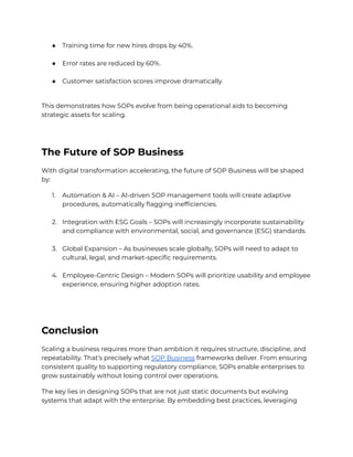 SOP Business Essentials_ Designing Procedures That Scale With Your ...