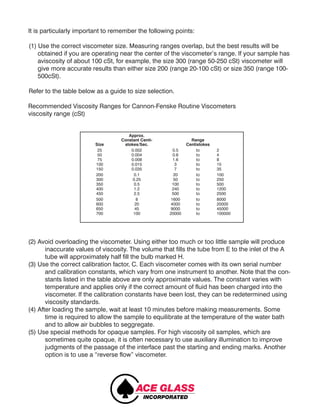 Sop cannon fenske-viscometer | PDF
