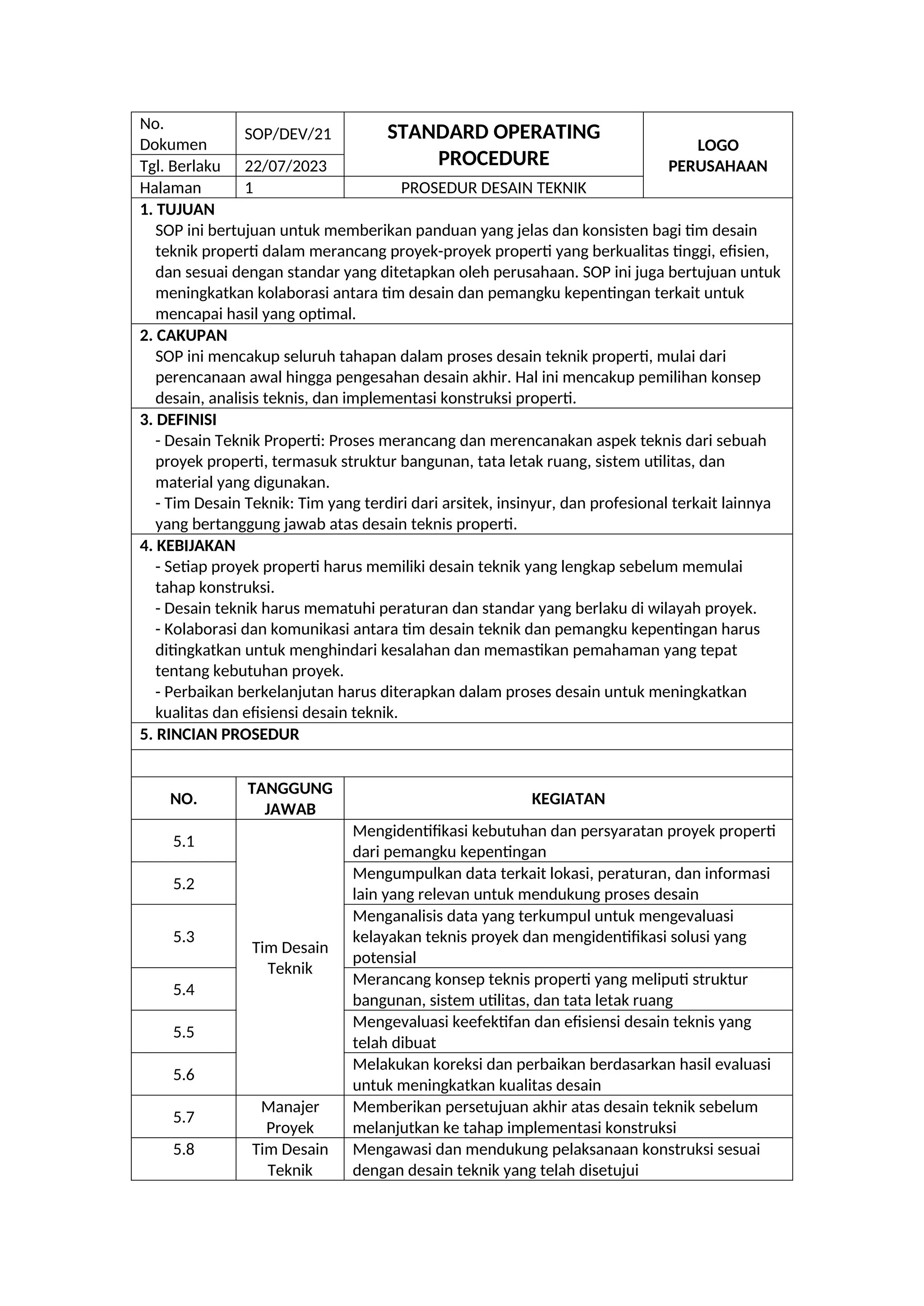 SOP Untuk Desain Teknik Bisnis Property.docx