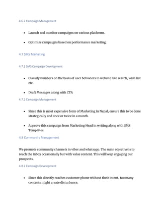 Standard Operating Procedure for Digital Marketing | PDF