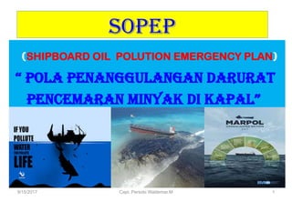 SOPEP MANUAL | PDF