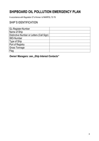 Sopep sample plan | DOC