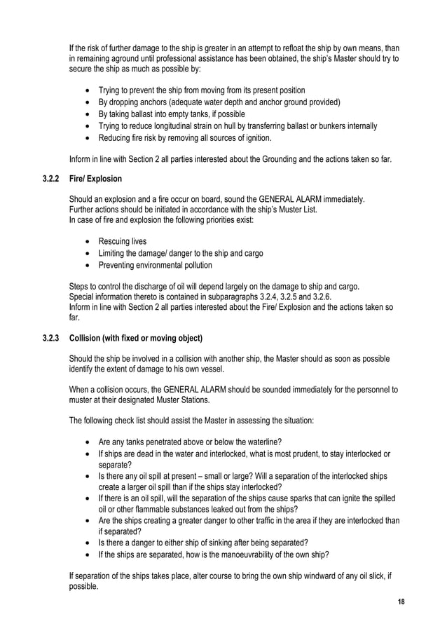 Sopep sample plan | PDF