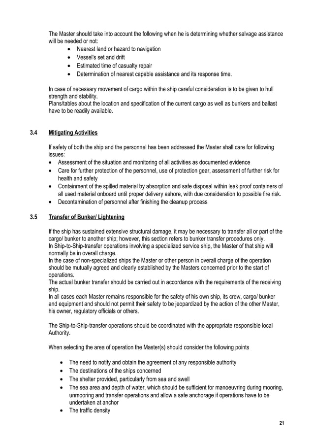 Sopep sample plan | PDF