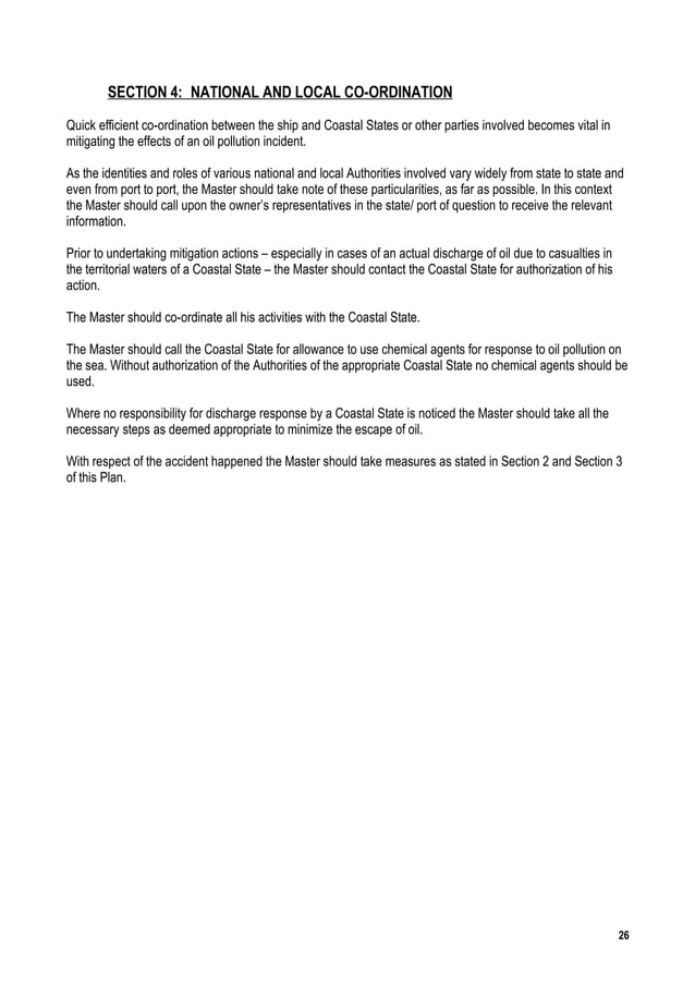 Sopep sample plan | PDF