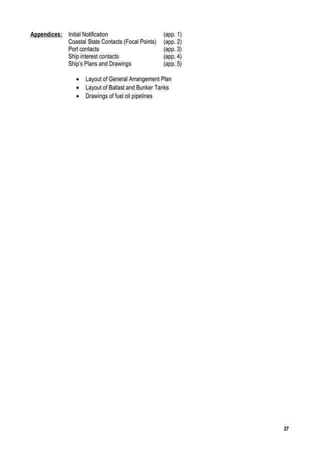 Sopep sample plan | PDF