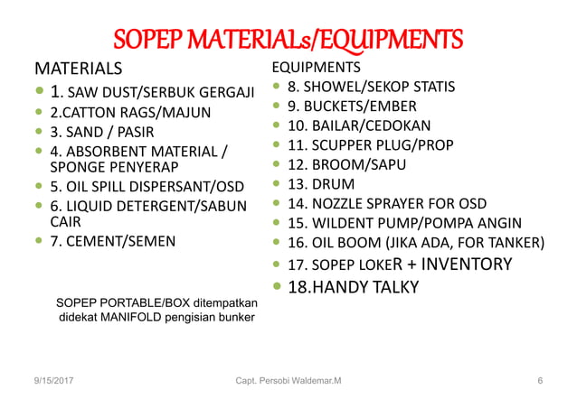 SOPEP LESSONS | PPTX