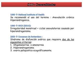 Síndrome de Ovario Poliquístico SOP | PPTX