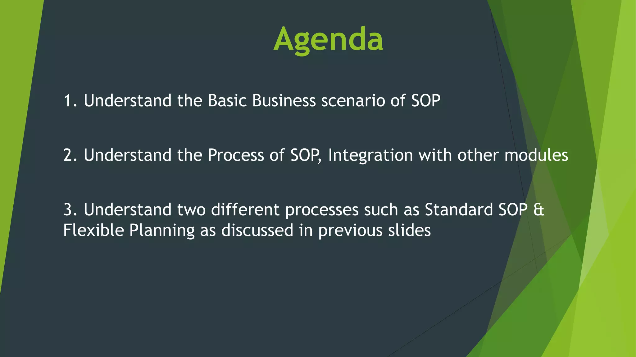 SAP Sales and Operational Planning -SOP | PPTX