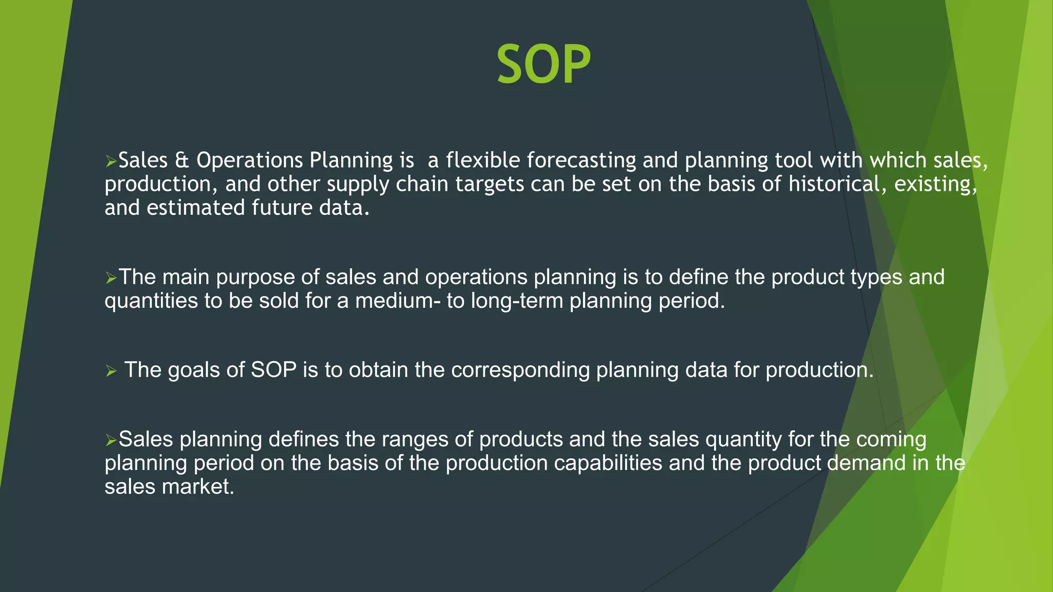 SAP Sales and Operational Planning -SOP | PPTX
