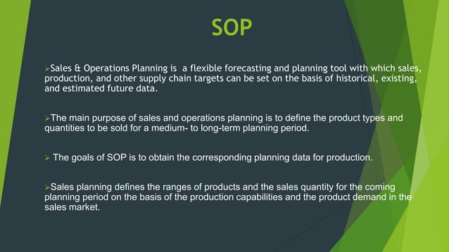 SAP Sales and Operational Planning -SOP | PPTX | Sales | Business