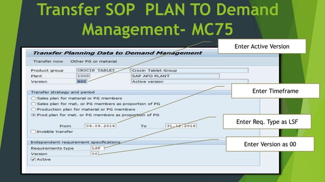 SAP Sales and Operational Planning -SOP | PPT