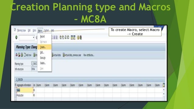 SAP Sales and Operational Planning -SOP