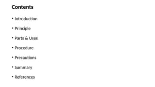 sop flame photometer, elico flame photometer CL 378 | PPTX