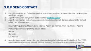 SOP & FLOW AGENT CALL CENTER TIMNAS AMIN | PDF
