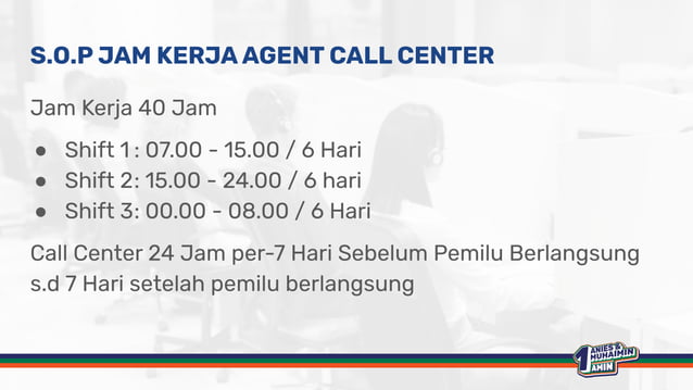 SOP & FLOW AGENT CALL CENTER TIMNAS AMIN | PPT