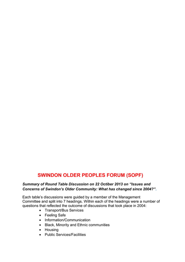 Sopf open meeting note and agm 2013 minutes | DOC