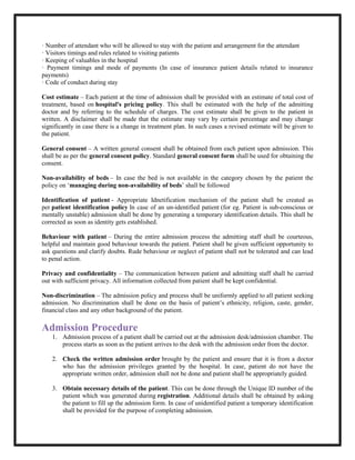 SOP for Admission of patient procedure.docx