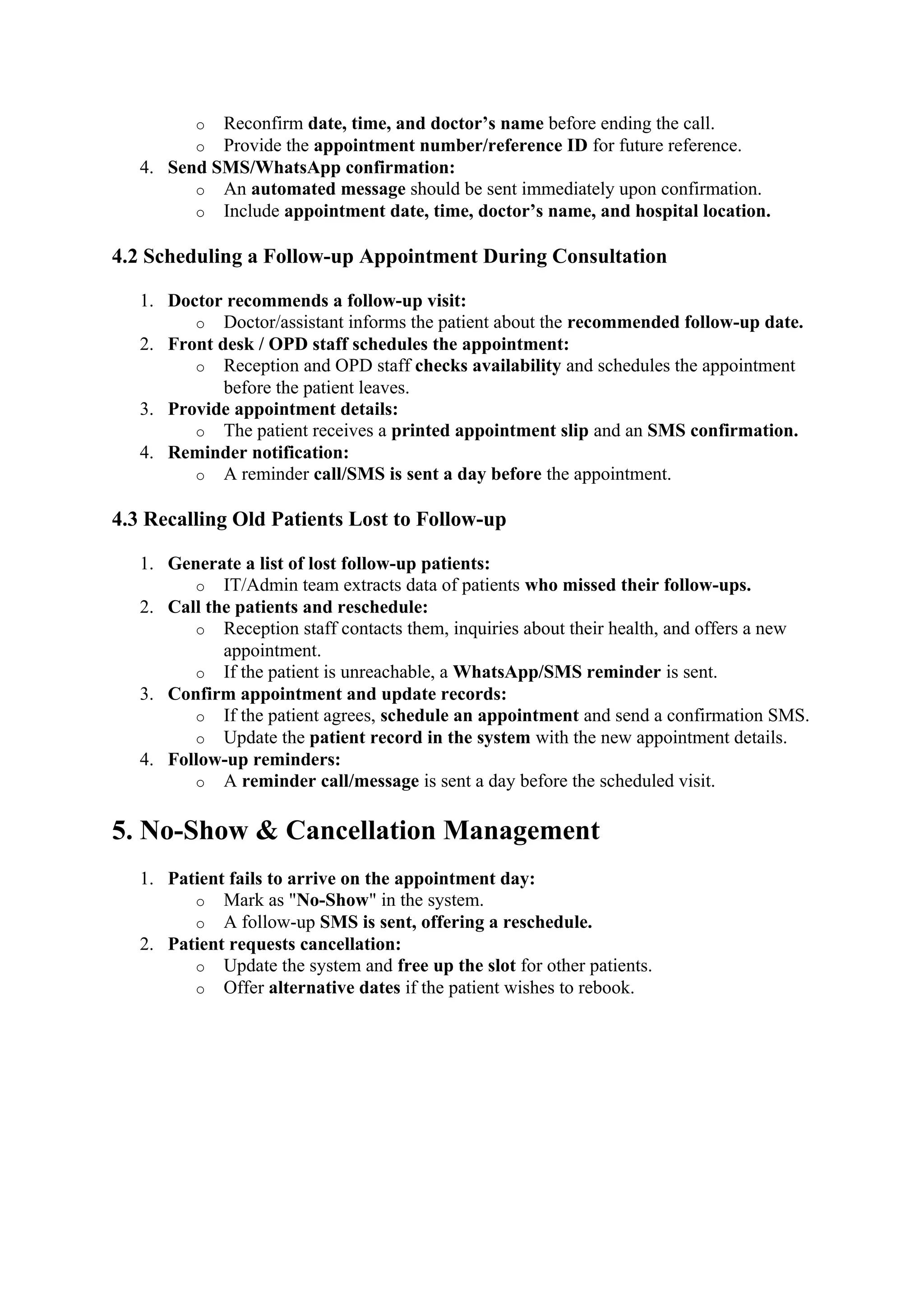 SOP - for Scheduling OPD Appointment.docx