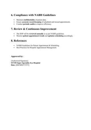 SOP - for Scheduling OPD Appointment.docx