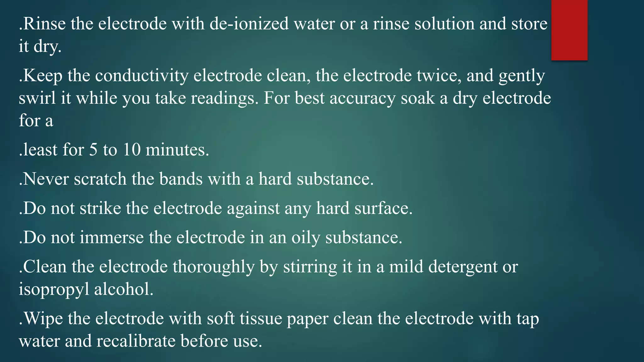 Sop for conductivity meter | PDF