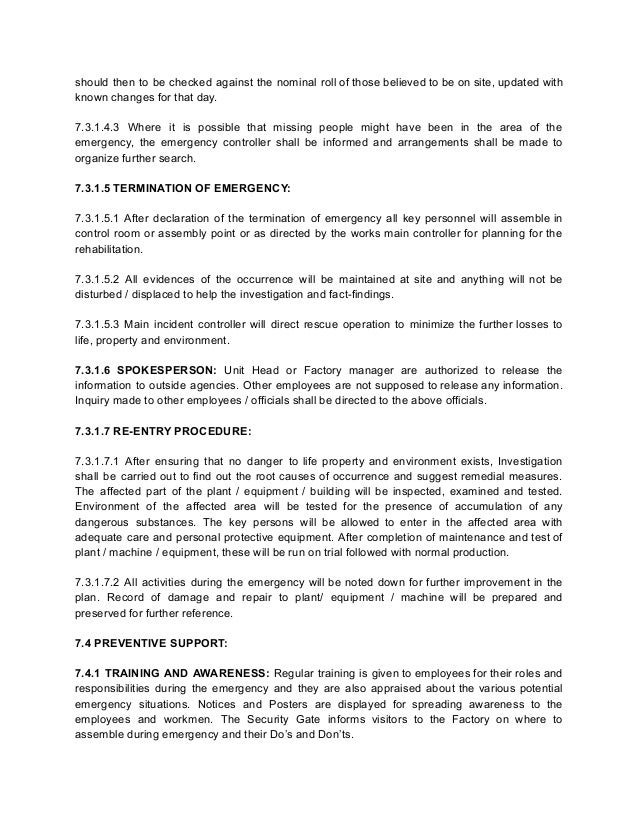 SOP for Emergency response plan..pdf