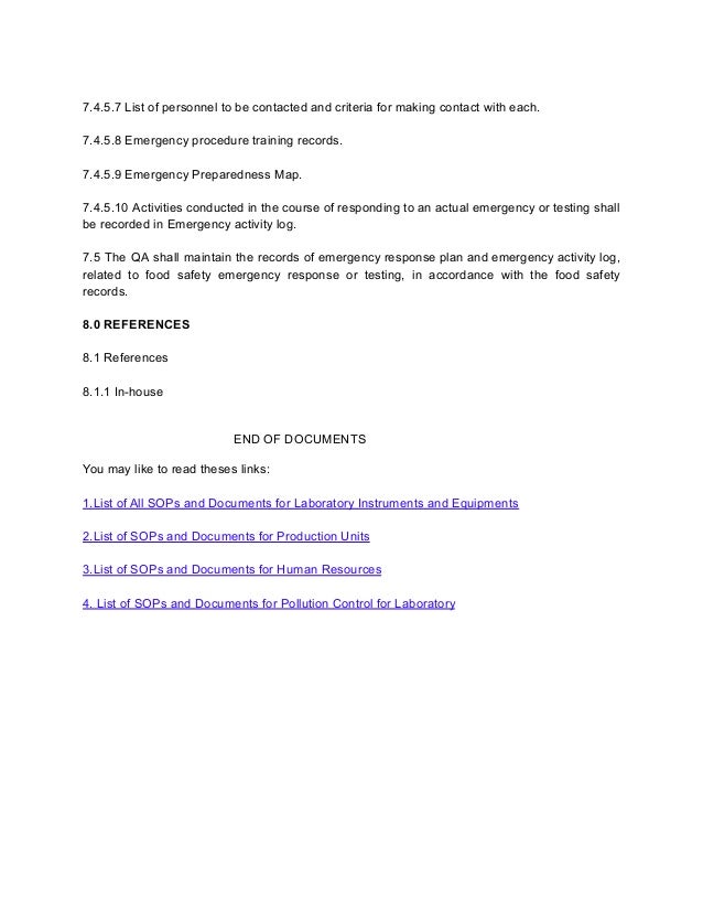 SOP for Emergency response plan..pdf