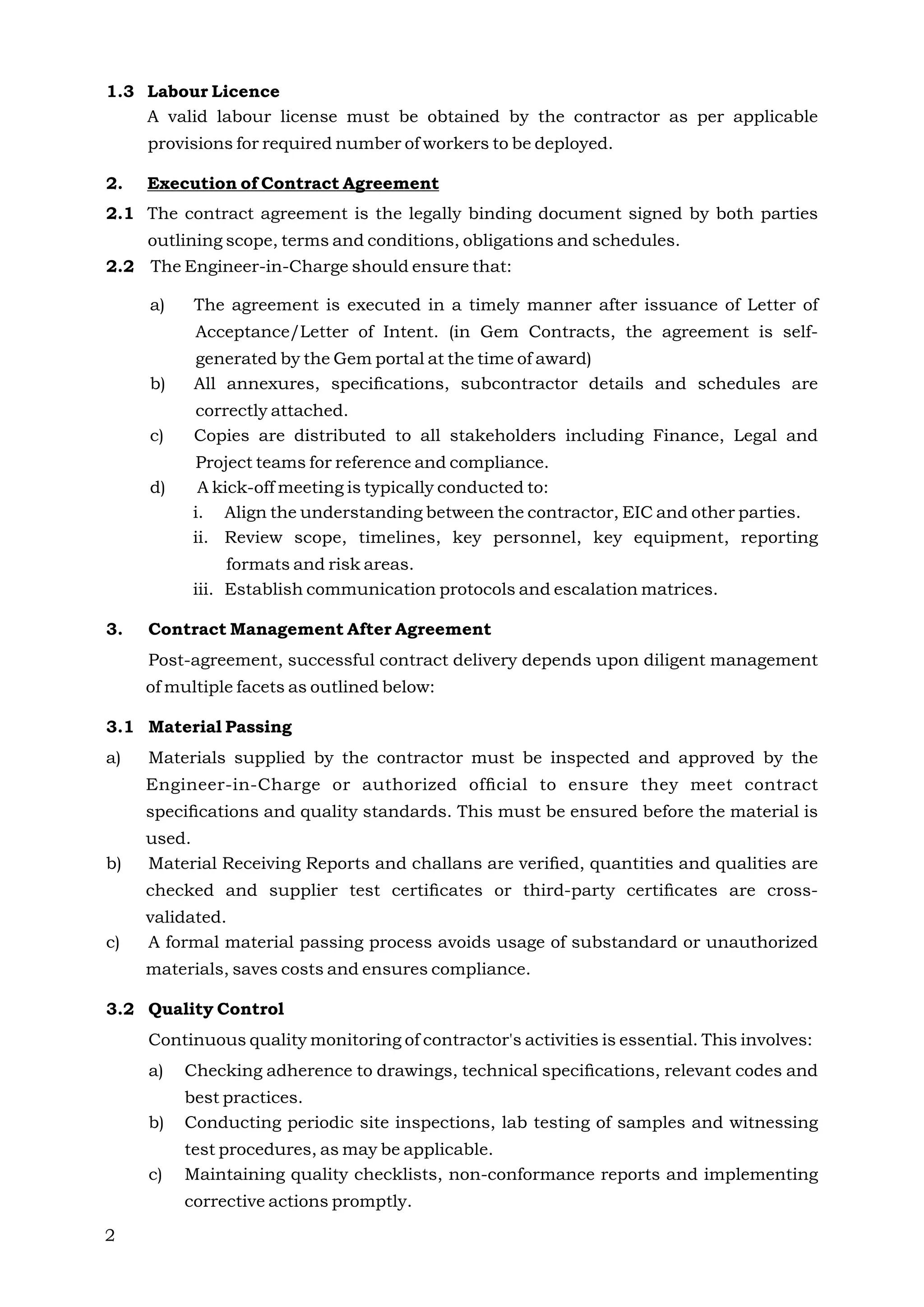 Standard Operating Procedure for Engineer in Charge | PDF