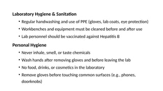SOP for entering any biological Lab and other instruments | PPT
