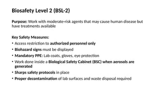 SOP for entering any biological Lab and other instruments | PPTX