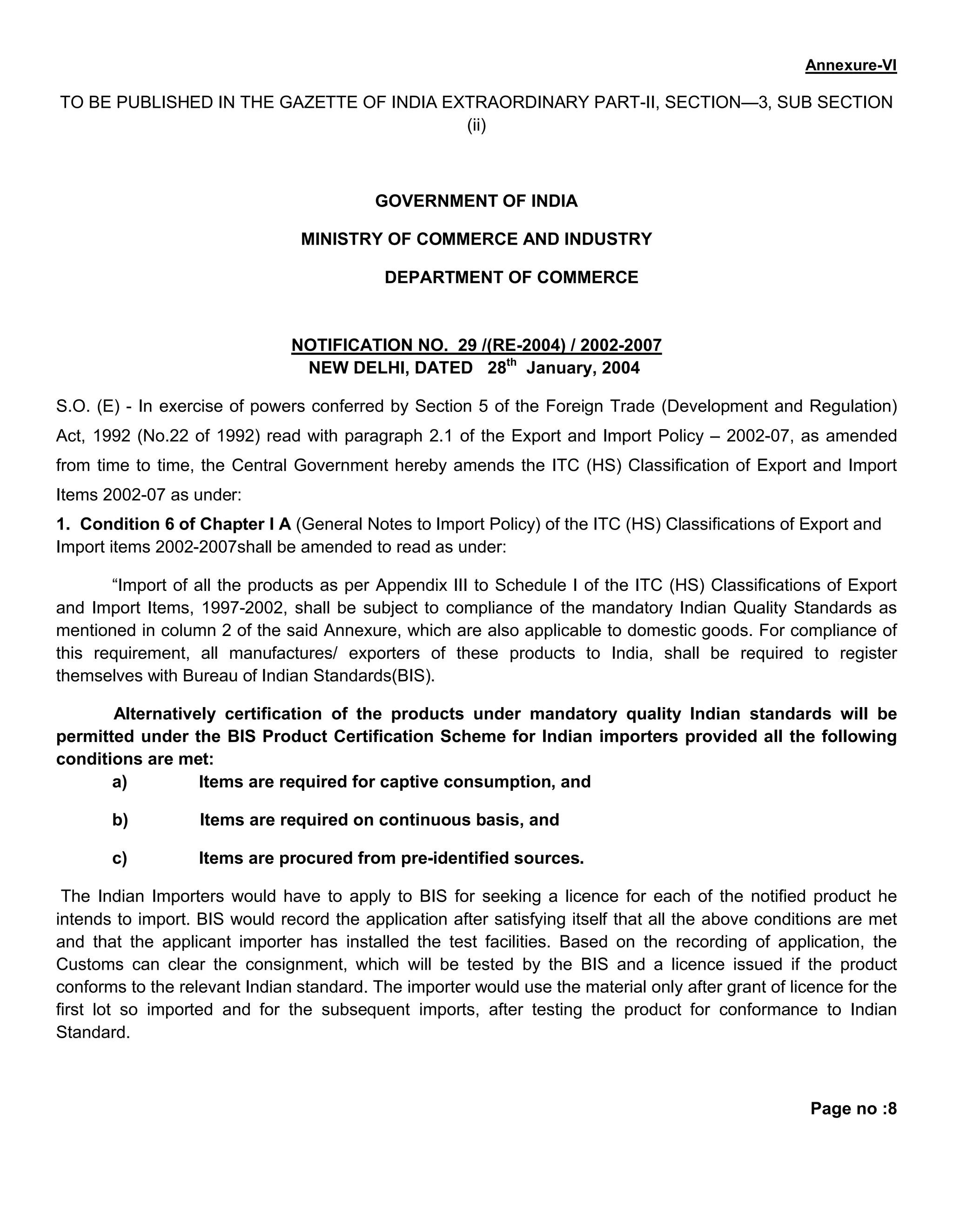 Sop for export import for textile | PDF