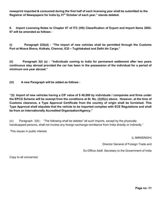 Sop for export import for textile | PDF