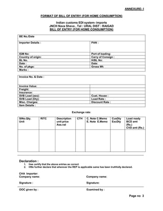 Sop for export import for textile | PDF