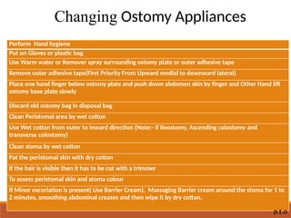 SOP FOR OSTOMY CARE power point presentation | PPTX