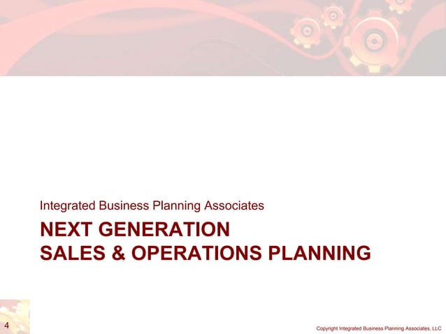S&OP Framework and Case Study | PPTX | Logistics | Business