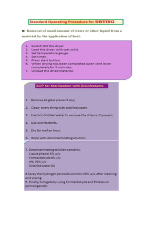 Standard Operation Procedure (SOP) | PDF